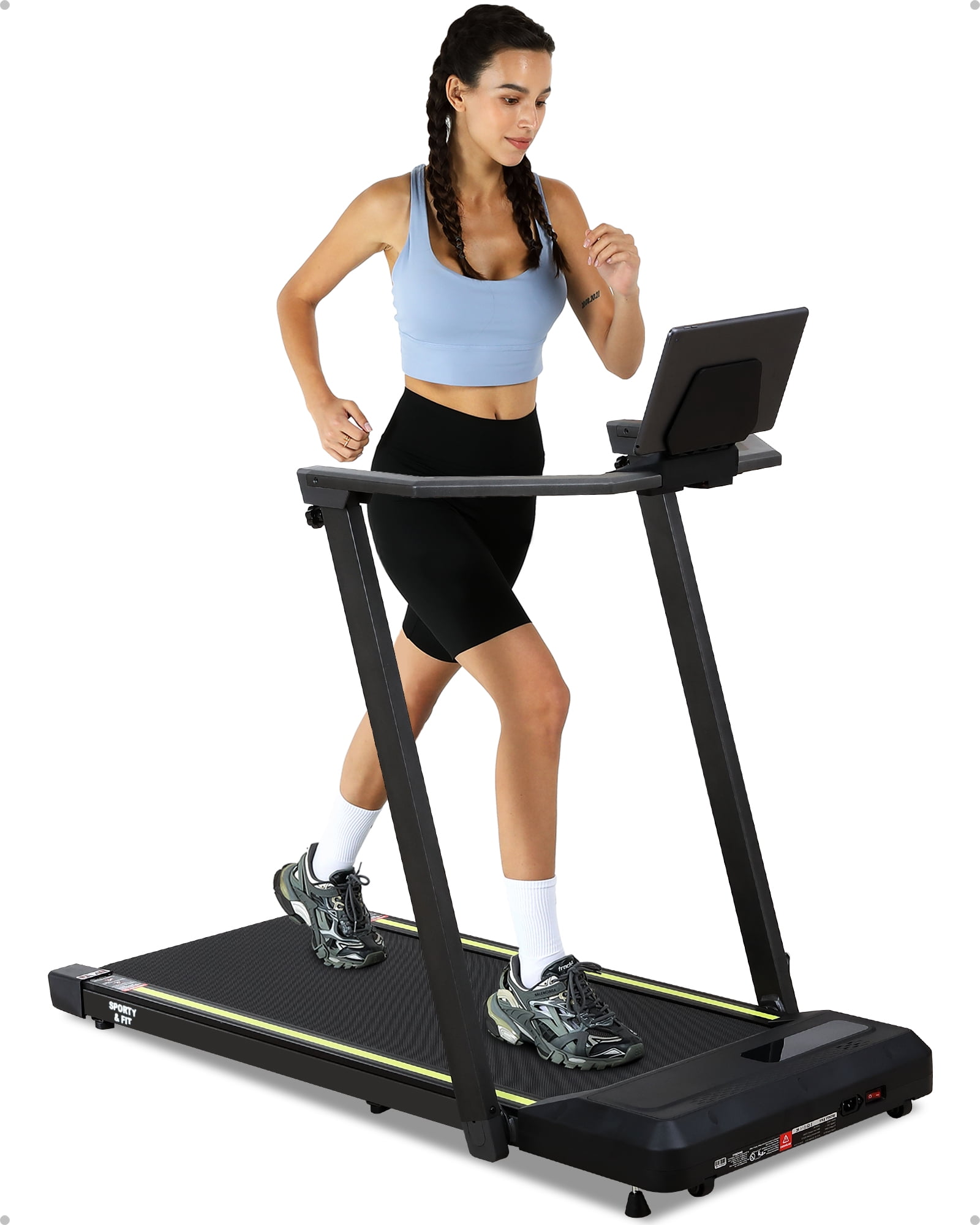 2-in-1 Under Desk Treadmil,2.5HP Portable Small Treadmill,Remote ...