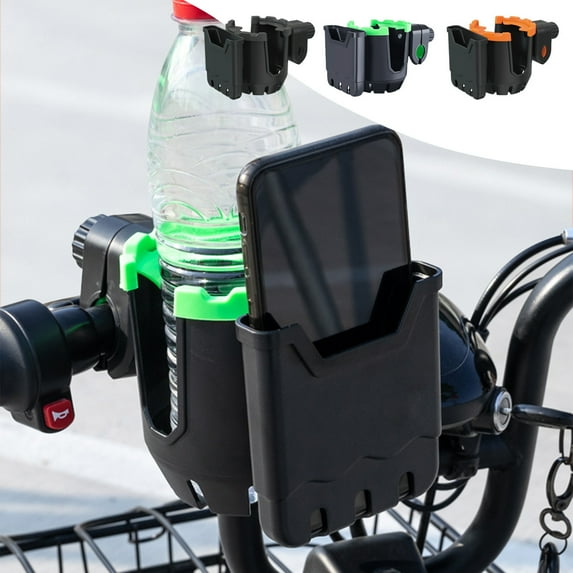 2-in-1 Universal Cup and Phone Holder for Stroller | Bike | Wheelchair ...