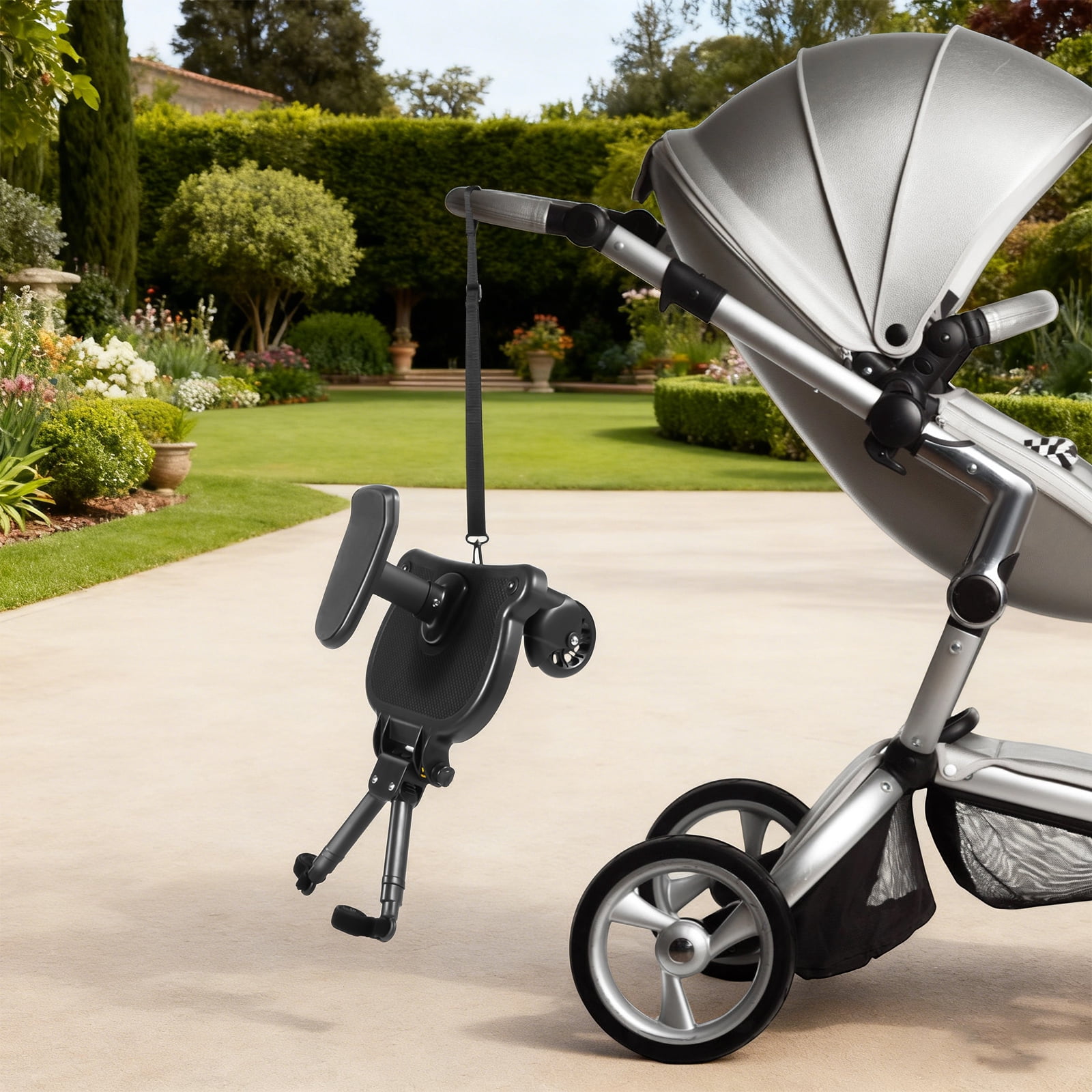 2-in-1 Universal Stroller Board with Detachable Seat – Sit & Stand ...