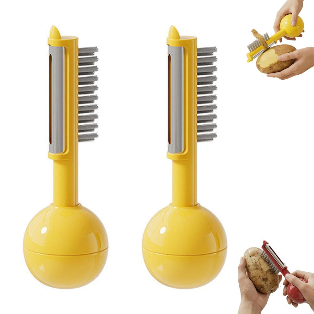 2-in-1 Vegetable Peeler & Cleaner with Brush, Multifunctional Kitchen ...