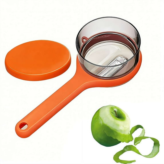 2-in-1 Vegetable Peeler with Storage Box, 1 PCS Stainless Steel Blade ...