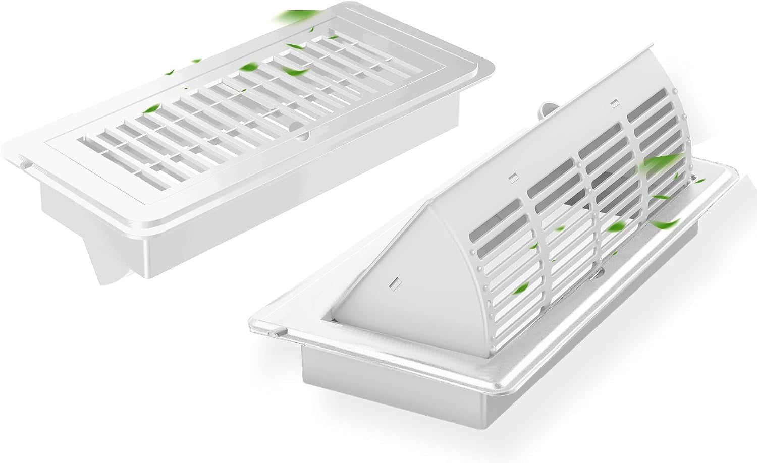 2-in-1 Vent Deflector & Floor Vent Cover, 2 Pack | Tool-Free Install ...