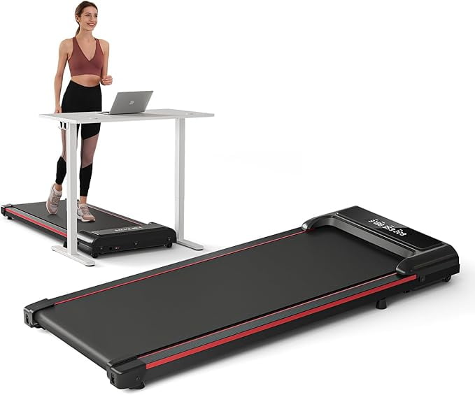 2 in 1 Walking Pad, Under Desk Treadmill for Home Office, Portable ...