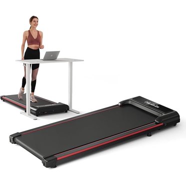 2-in-1 Under Desk Incline Treadmill, Walking Pad, Slim Jogging Machine ...
