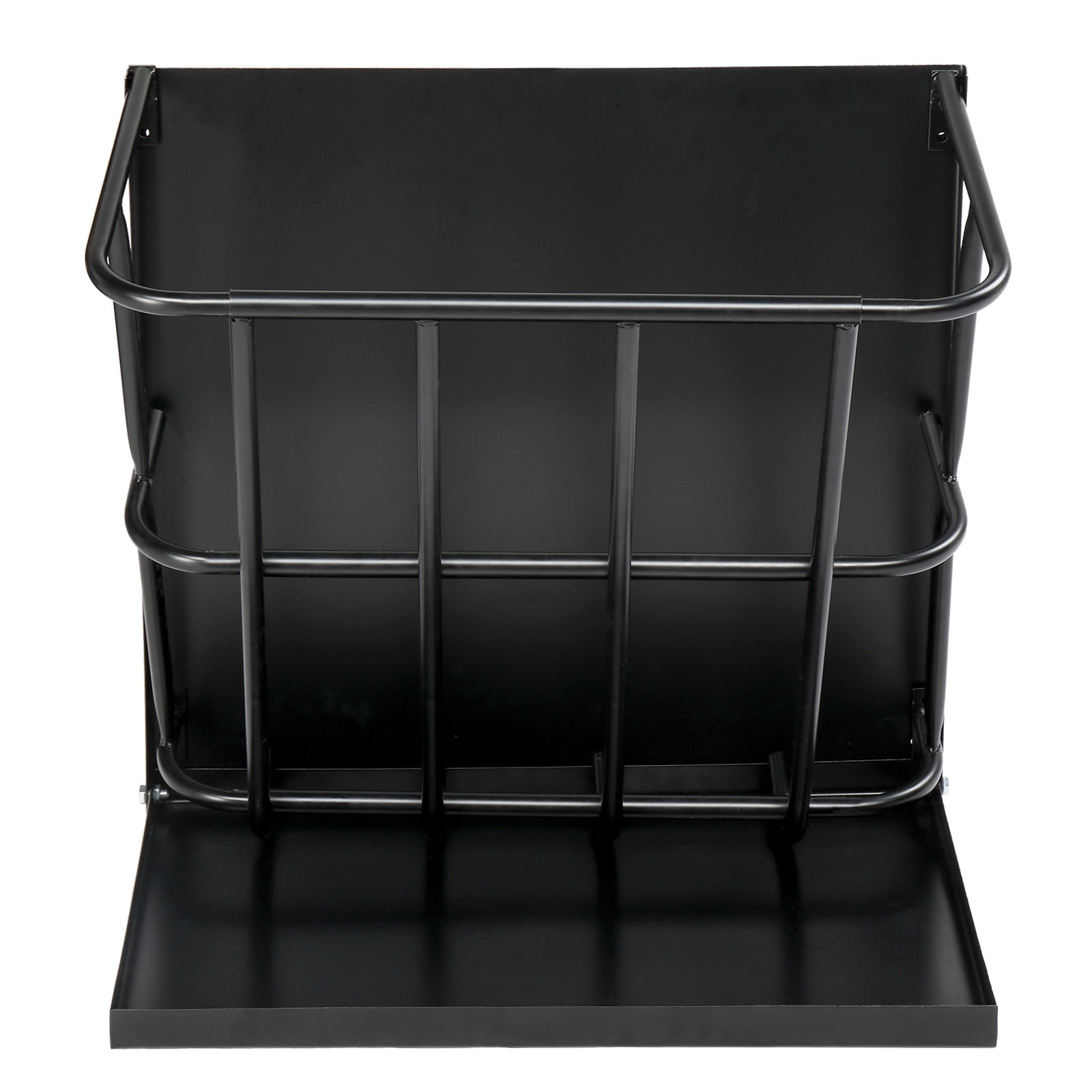 2-in-1 Wall Mount Livestock Feeder - Heavy Duty Steel Hay Rack with ...