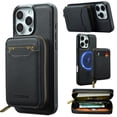 2-in-1 Wallet Case for iPhone 13 Pro, PU Leather + TPU Cover with ...