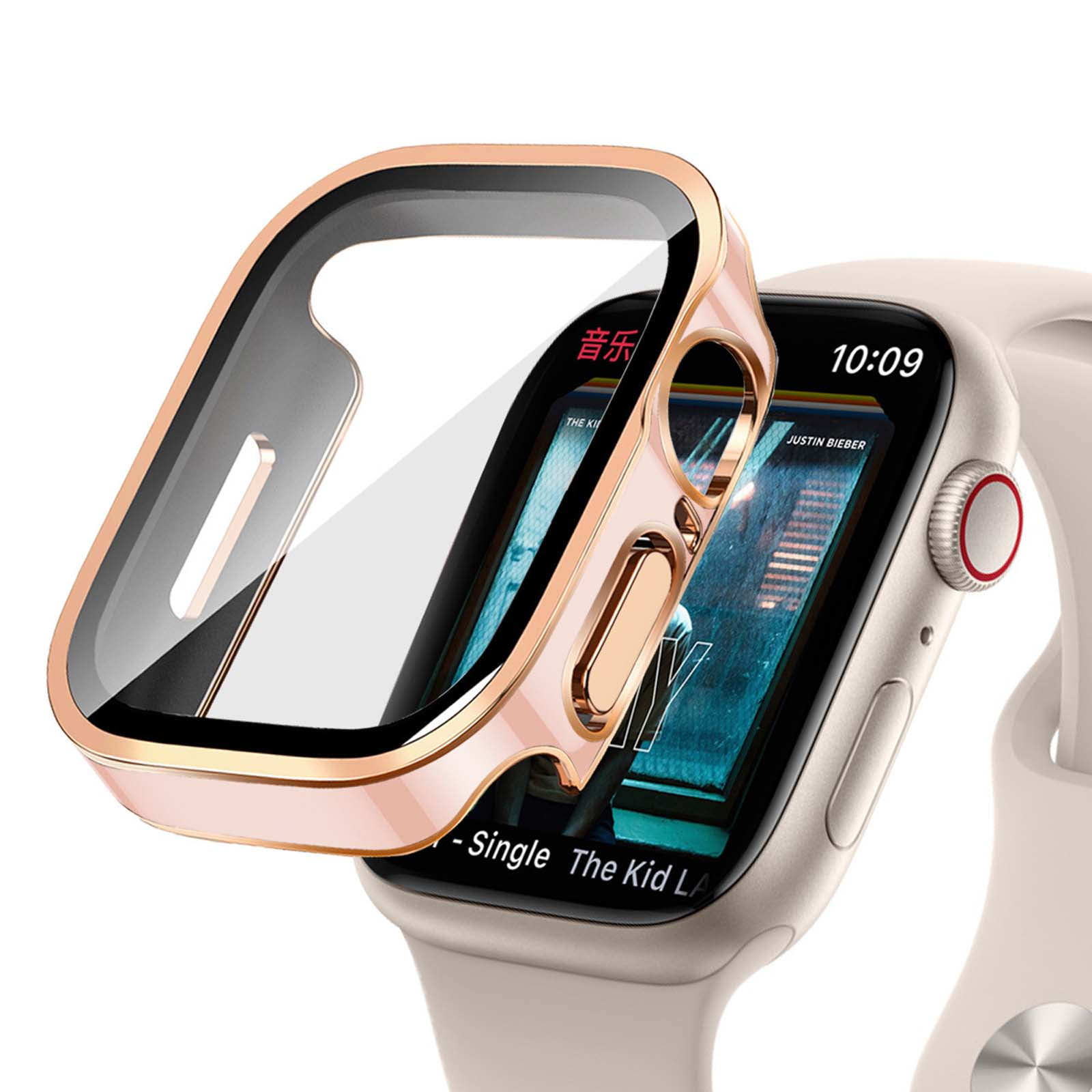 2-in-1 Waterproof Case for Apple Watch Screen Protector,Fit For iWatch ...