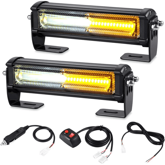 2 in 1 Waterproof Surface Mount and Grille Flashing Warning COB LED ...