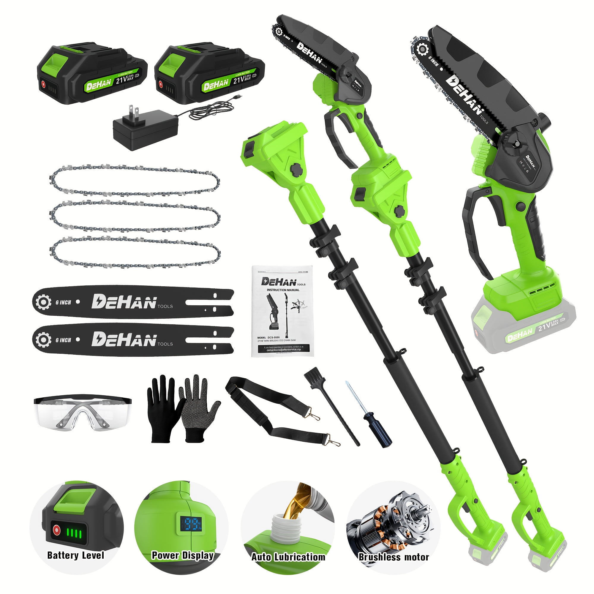 [2-in-1 Wireless Chainsaw] 2-in-1 6-inch Wireless Chainsaw | Upgraded ...