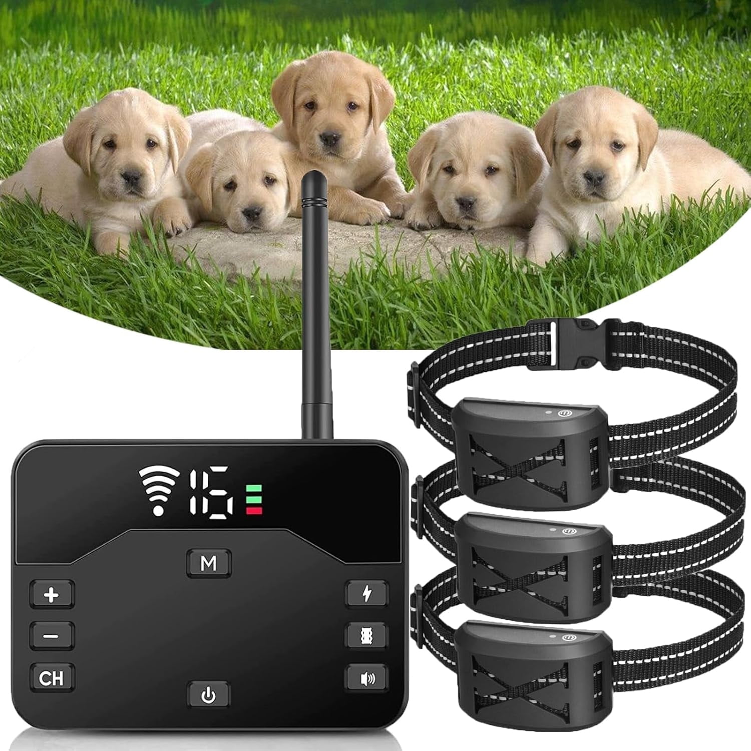 2-in-1 Wireless Electric Dog Fence, Pet Boundary Containment System ...