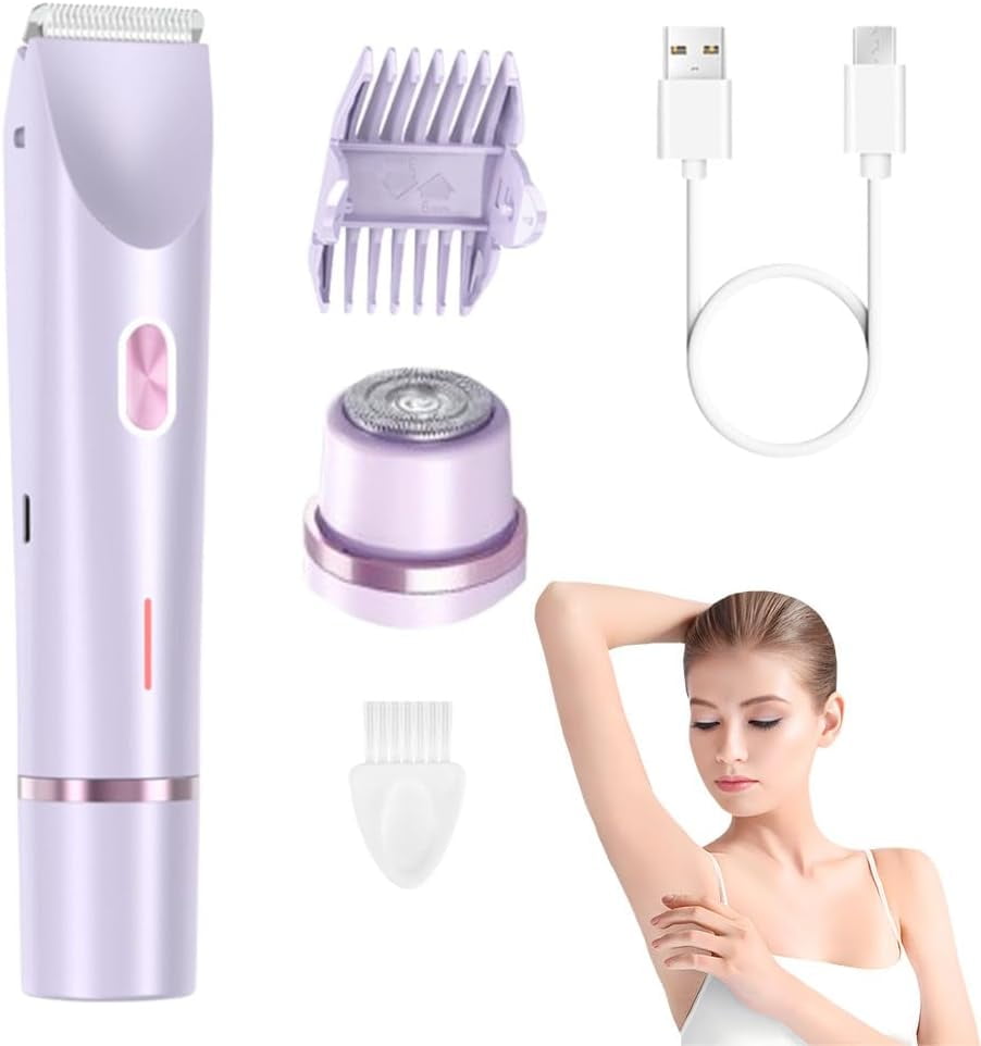 2-in-1 Women's Body Shaver, 2025 New Bikini Trimmer Rechargeable ...