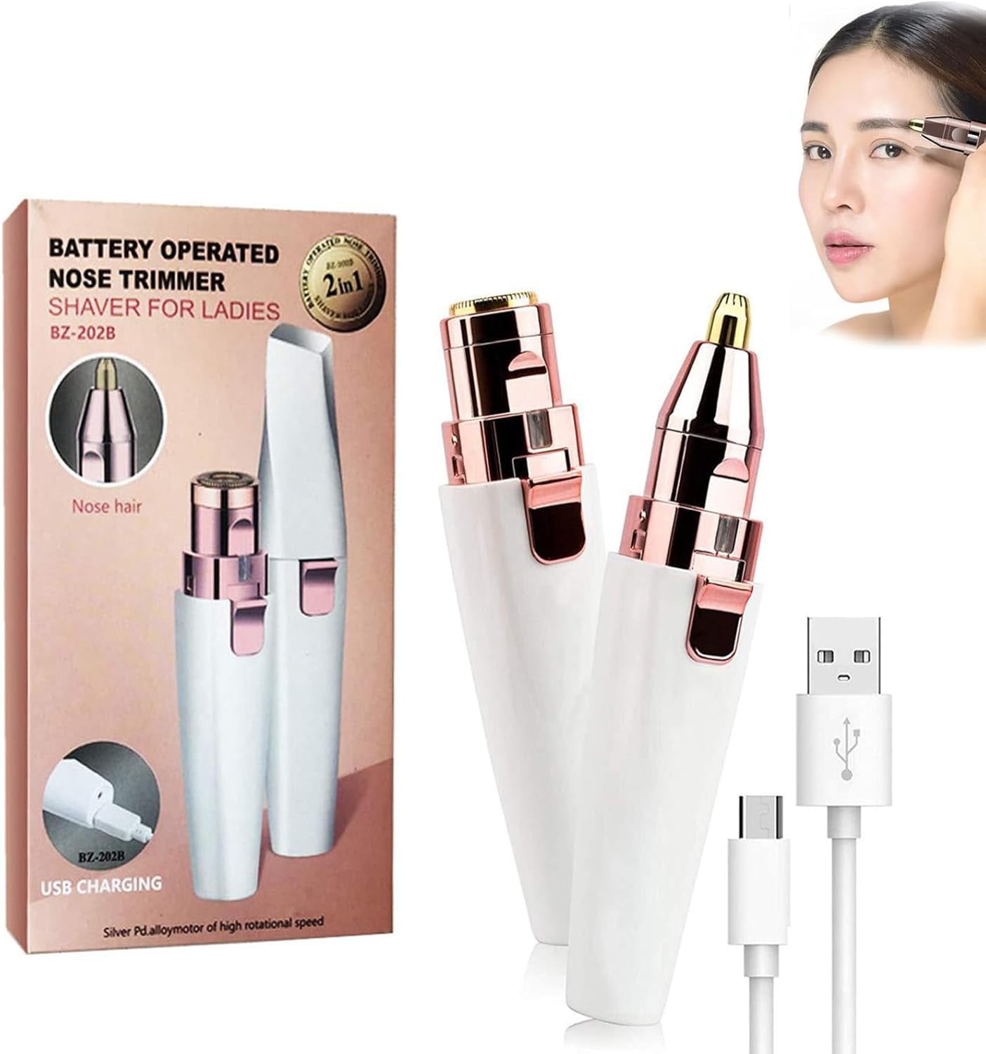2-in-1 Women's Eyebrow and Facial Hair Removal Device, 2025 New ...