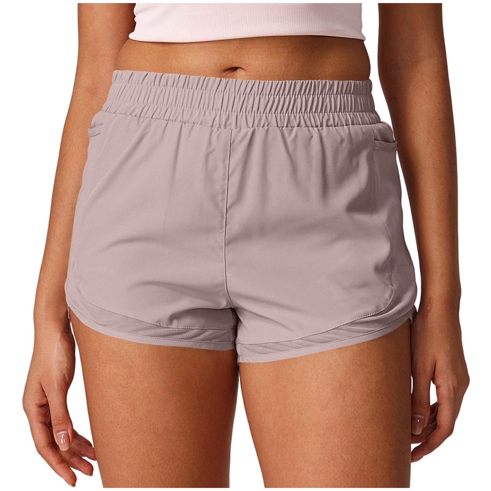 2 in 1 Women's Workout Shorts for Athletic Gym Running Shorts with ...