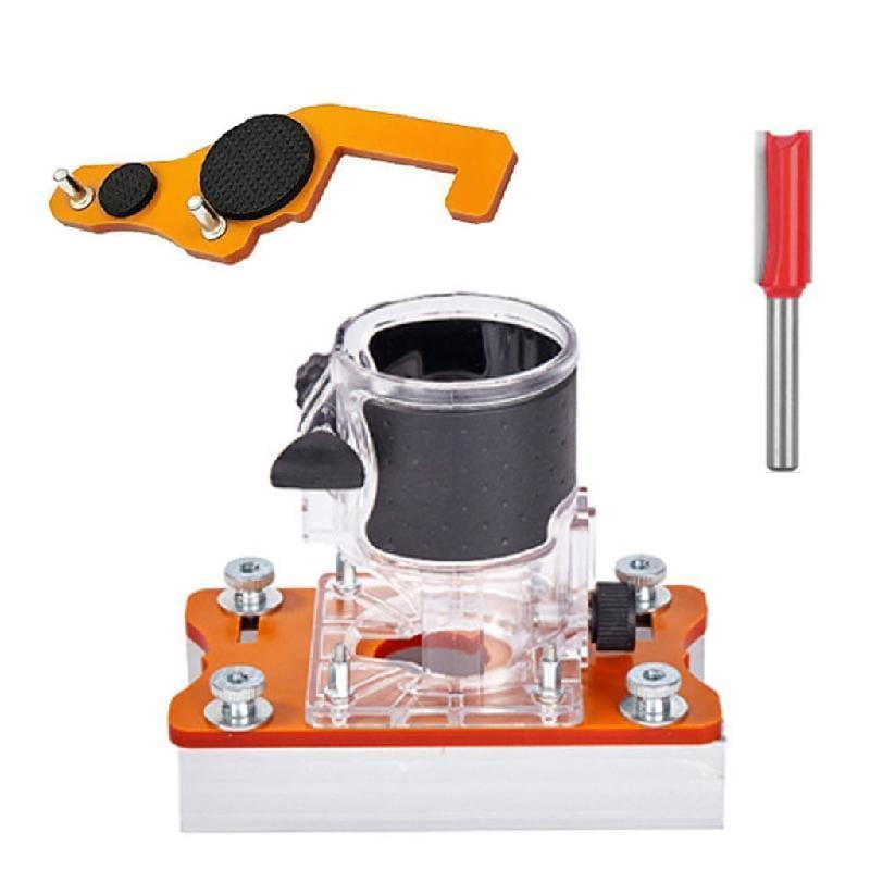 2 in 1 Wood Routers Base Wood Trimmers Routers Tool Base Aluminum Wood ...