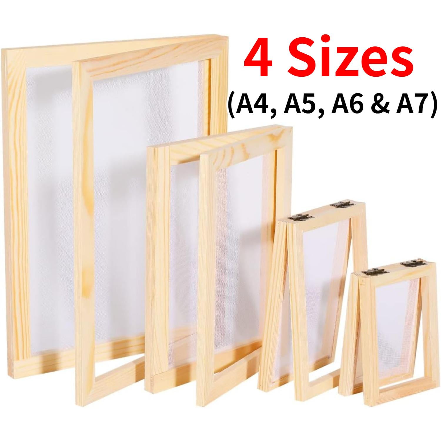 2 in 1 Wooden Paper Making Screen, Paper Making Mould, Wooden Paper ...
