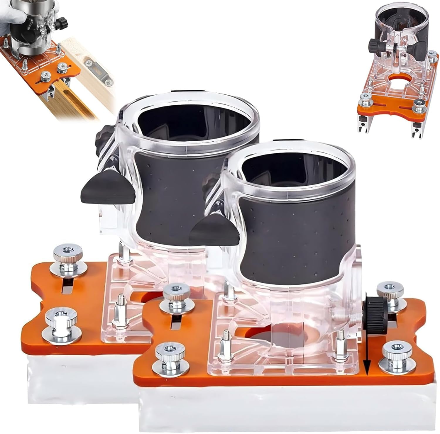 2-in-1 Woodworking Trimmer Slotting Auxiliary Positioning Bracket ...