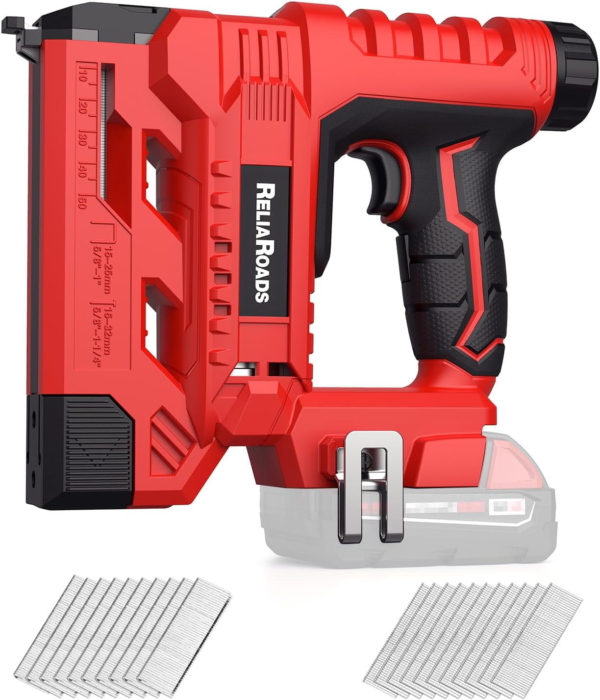 2-in-1 cordless 18-gauge nailer & 1/4-inch crown nailer, compatible ...