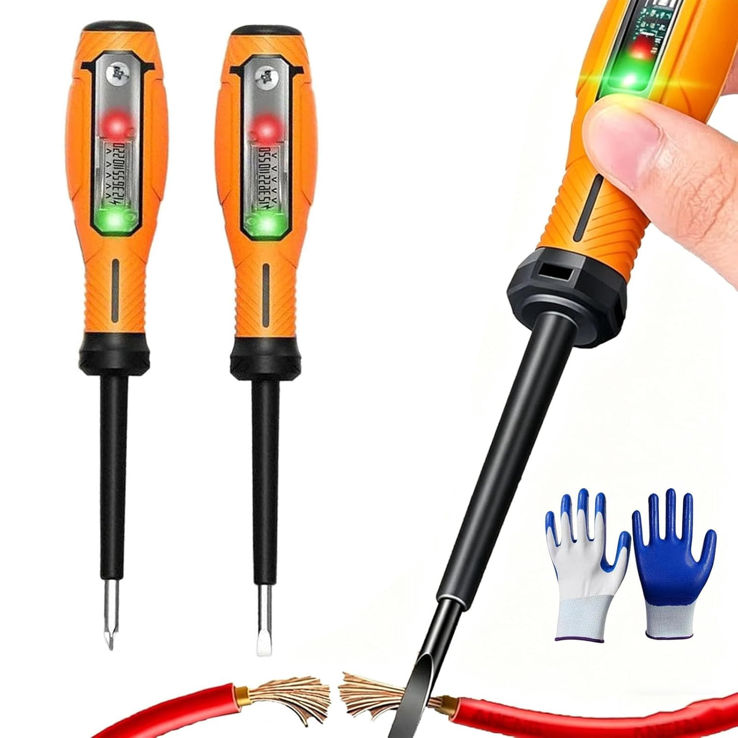 2-in-1 digital display voltage tester screwdriver, 2 Pack Smart Digital ...