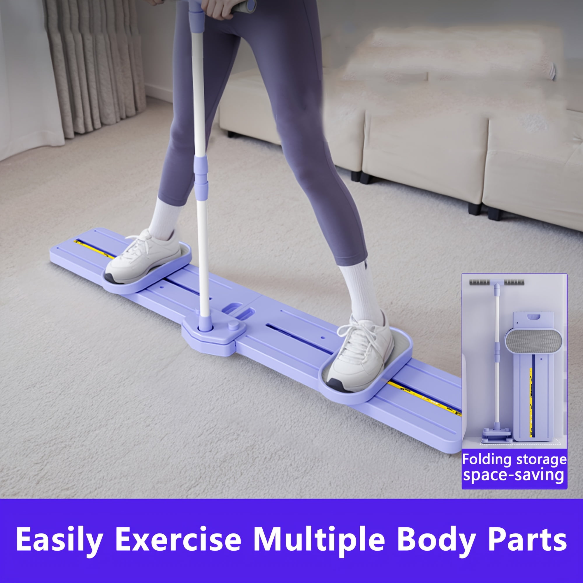 2-in-1 family foldable Pilates board, portable Pilates reformer ...