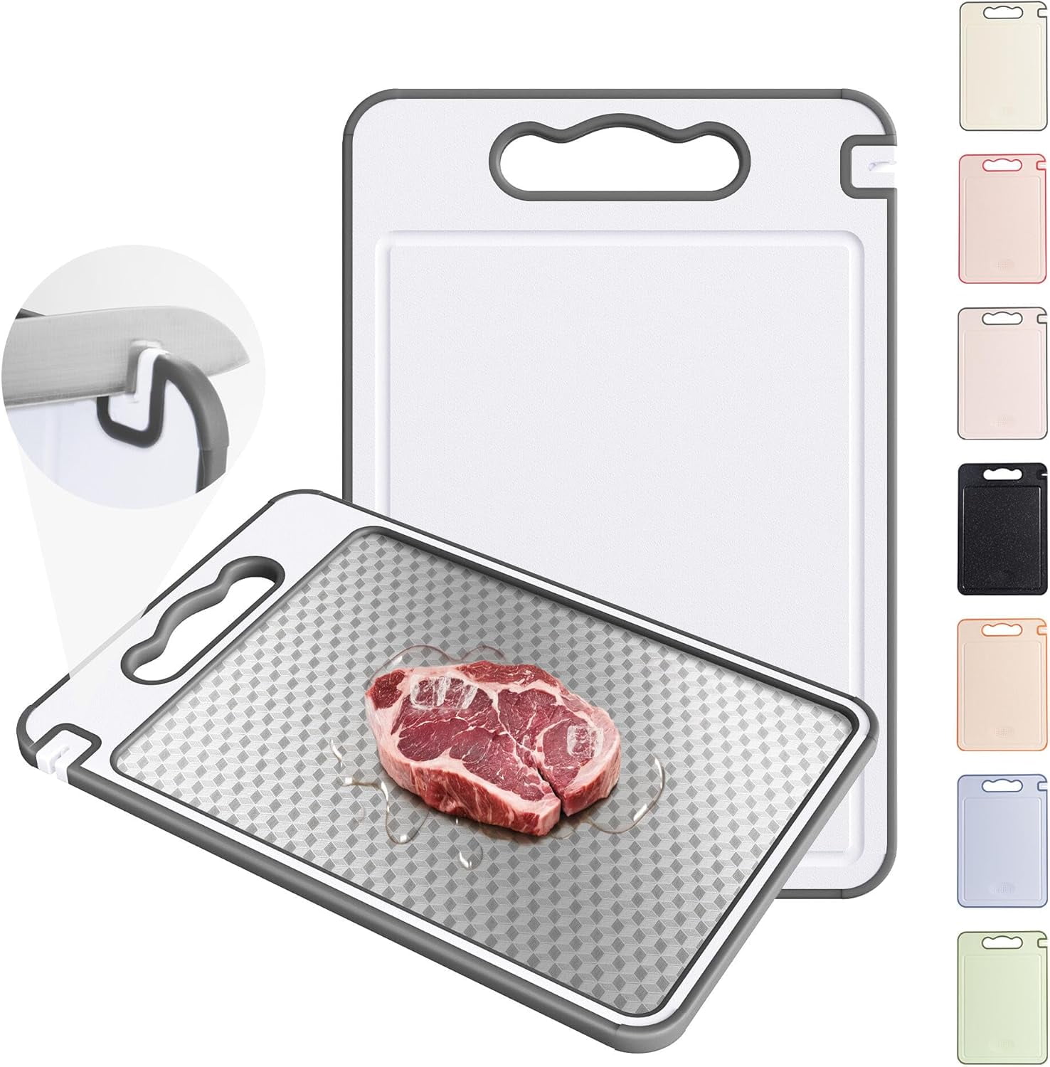2-in-1 stainless steel chopping board, non-toxic chopping board, meat ...