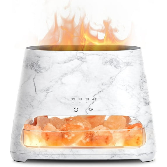 2-in-1 ultrasonic essential oil diffuser & Himalayan salt lamp ...