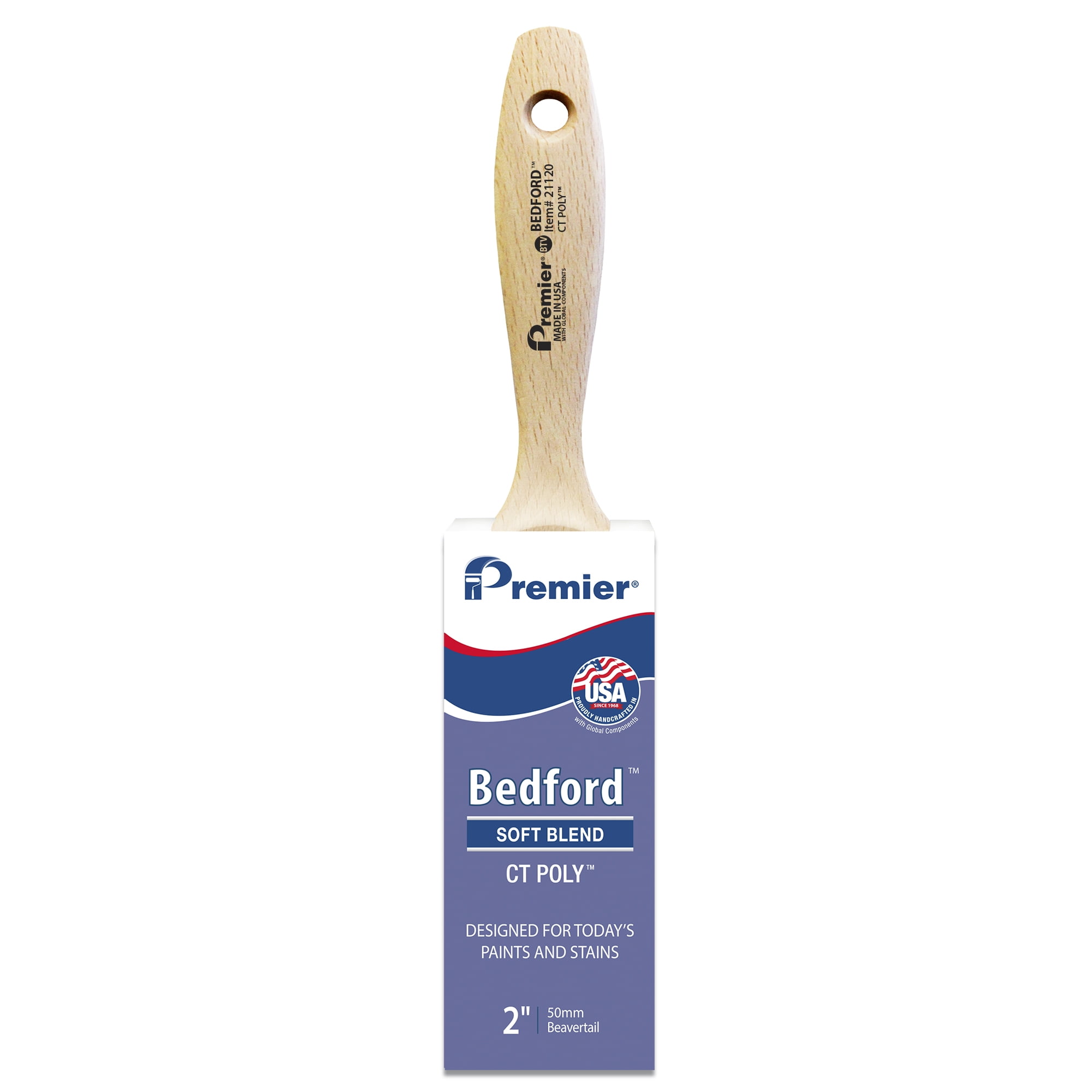 2 in. Bedford CT Poly BTV Household Paintbrush, Polyester - Walmart.com