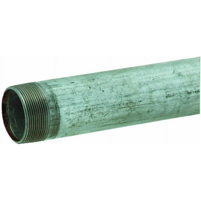 2 in. Dia. x 18 in. L Galvanized Steel Pre-Cut Pipe - Walmart.com
