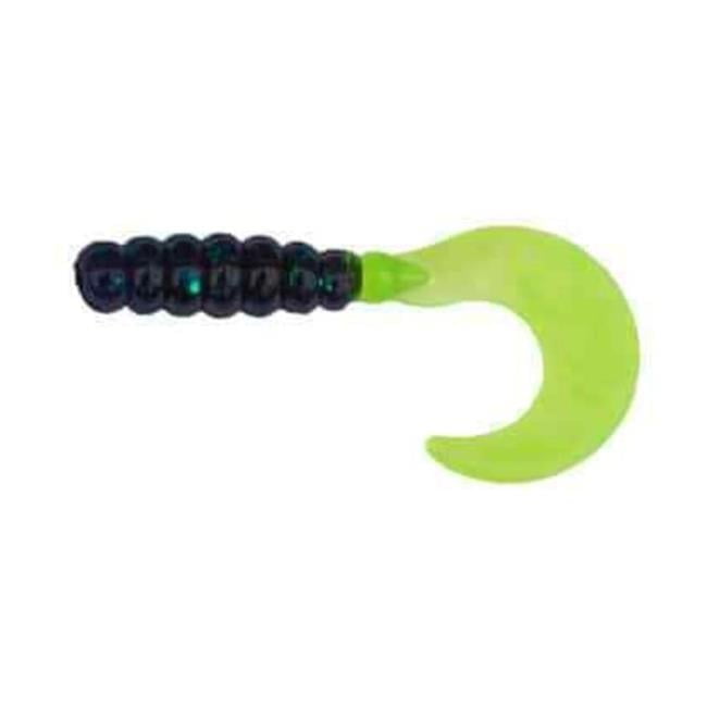 2 in. Fat Grub Fishing Lure, Junebug & Chart - Pack of 100 - Walmart.com