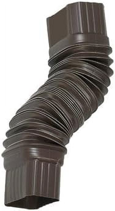 2 in. H x 3 in. W x 7.5 in. L Brown Plastic Gutter Elbow - Walmart.com