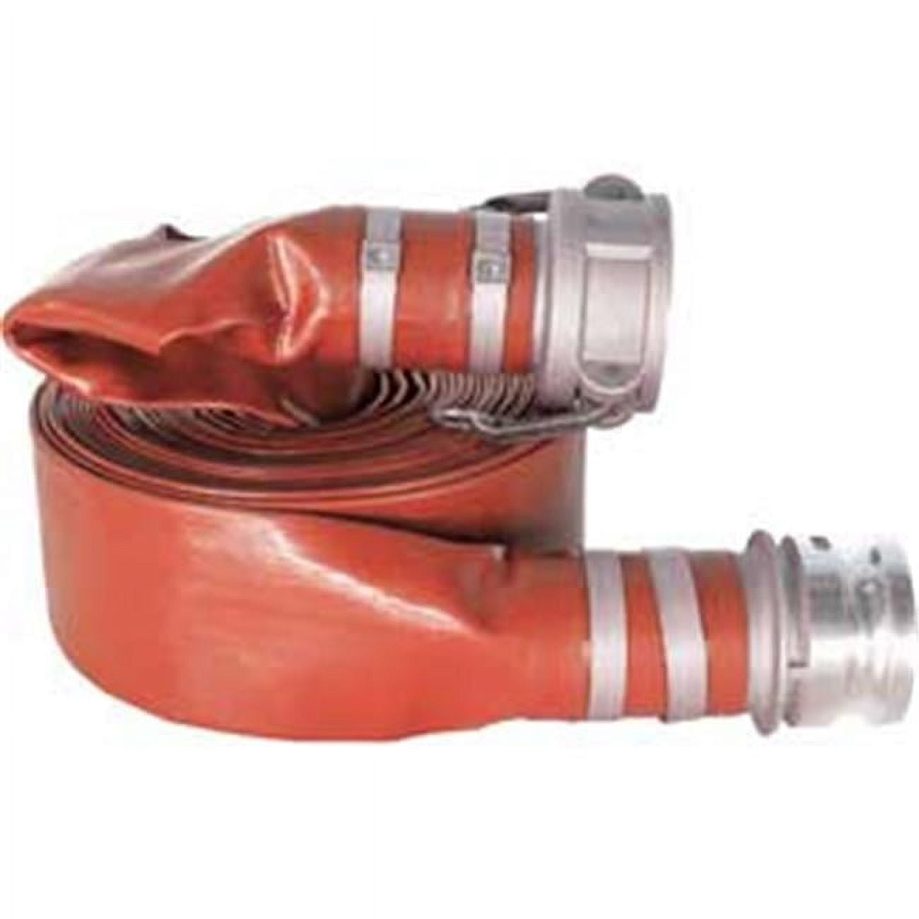 2 in. Industrial Discharge Hose Kit - 50 ft., 150 PSI - Red - Walmart.com