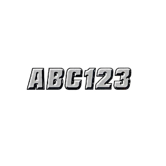 2 in. Letter & Number Kit - Silver, Black - Walmart.com