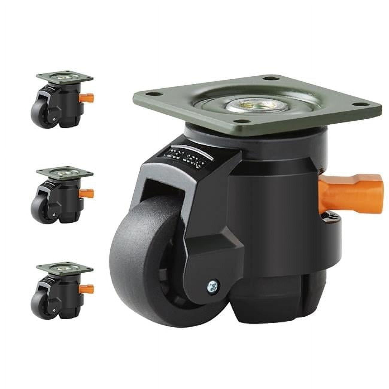 2 in. Leveling Casters - Heavy Duty with Upgraded Handle Design, 360 ...