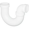 2 in. PVC DWV P-Trap w/ Threaded Union Plastic Nut H x H, White PVC ...