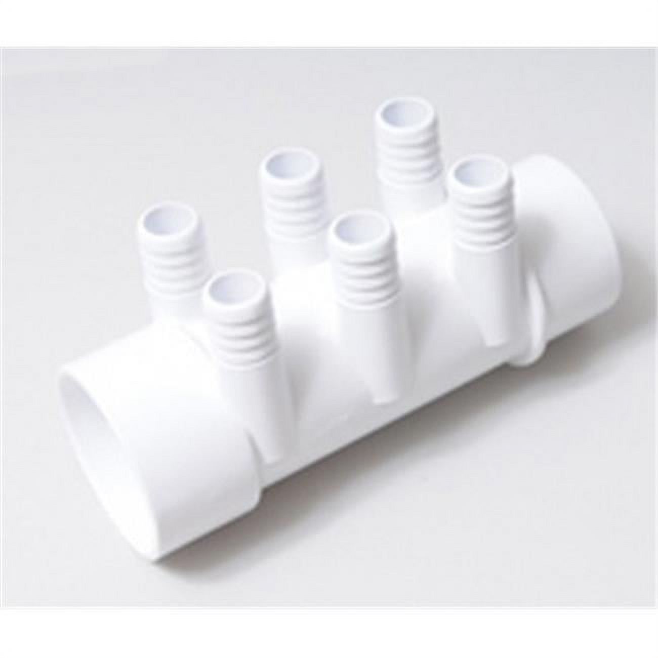 2 in. Slip x 2 in. Spg Manifold, Pvc Pipe - 6 Port & 0.375 Rb Ports ...