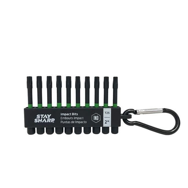 2 in. T25 Torsion Impact Bit Clip TorProfessional Screwdriver Bit ...