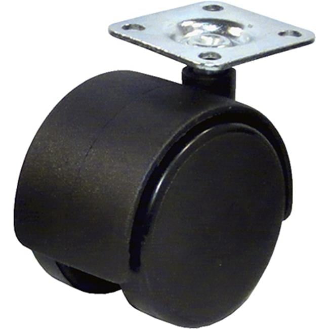 2 in. TruGuard Dual Wheel Caster, Black - Pack of 2 - Walmart.com
