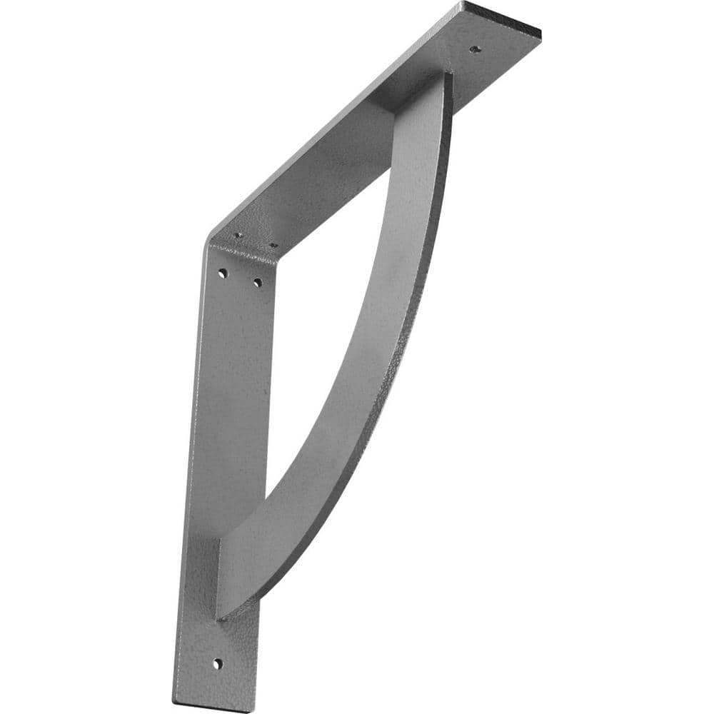 2 in. x 12 in. x 12 in. Steel Hammered Gray Bulwark Bracket - Walmart.com
