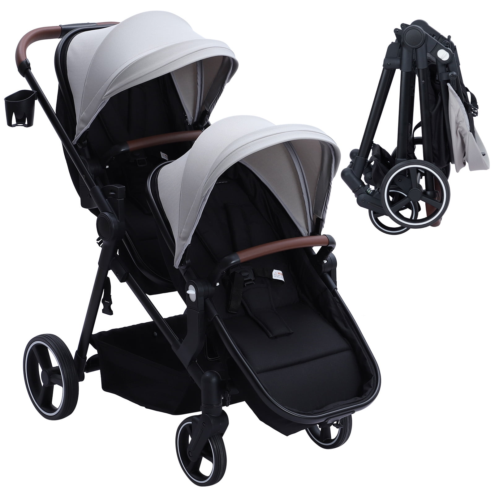 2 in1 Baby Stroller, High Landscape Infant Stroller, Reversible ...
