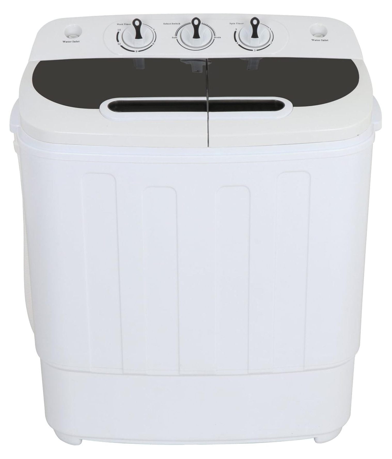2 in1 Compact Mini Twin Tub Washing Machine w/Washer Spin Cycle Dryer ...