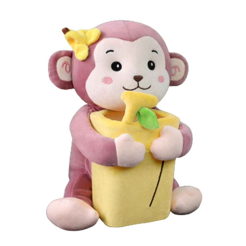 2 in1 Cute Cartoon Car Tissue Box Creative Short Plush Box Tissue ...