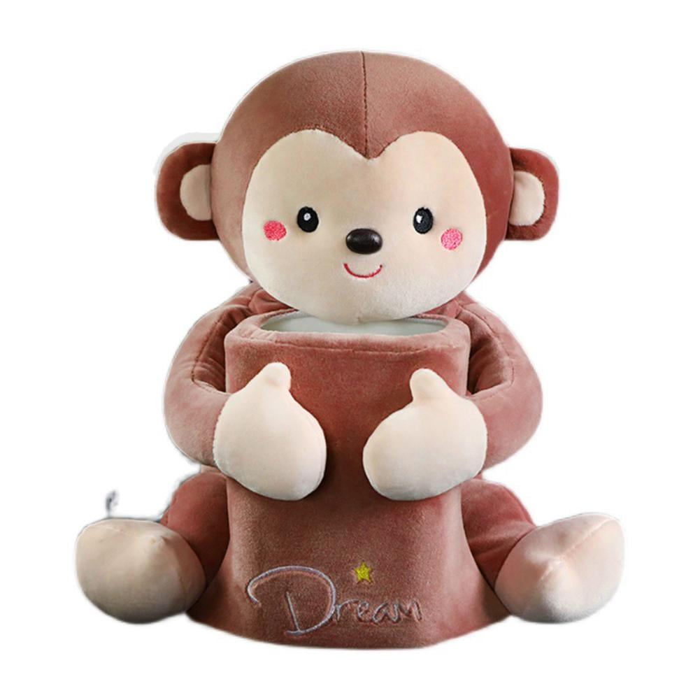 2 in1 Cute Cartoon Car Tissue Box Creative Short Plush Box Tissue ...