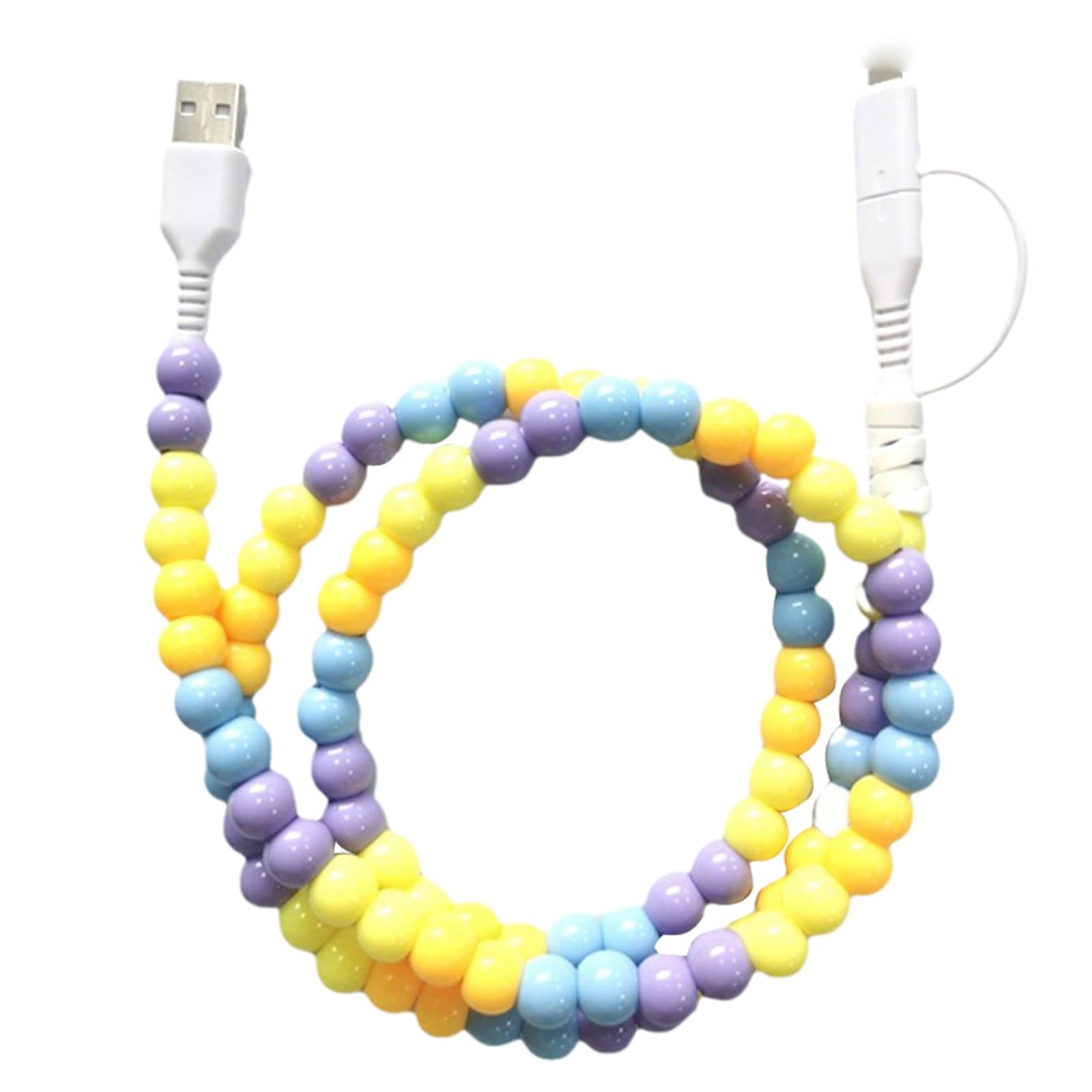 2 in1 Multi Ports Charger Cable USB A/Type C to USBC/Micro PD Fast Cord ...