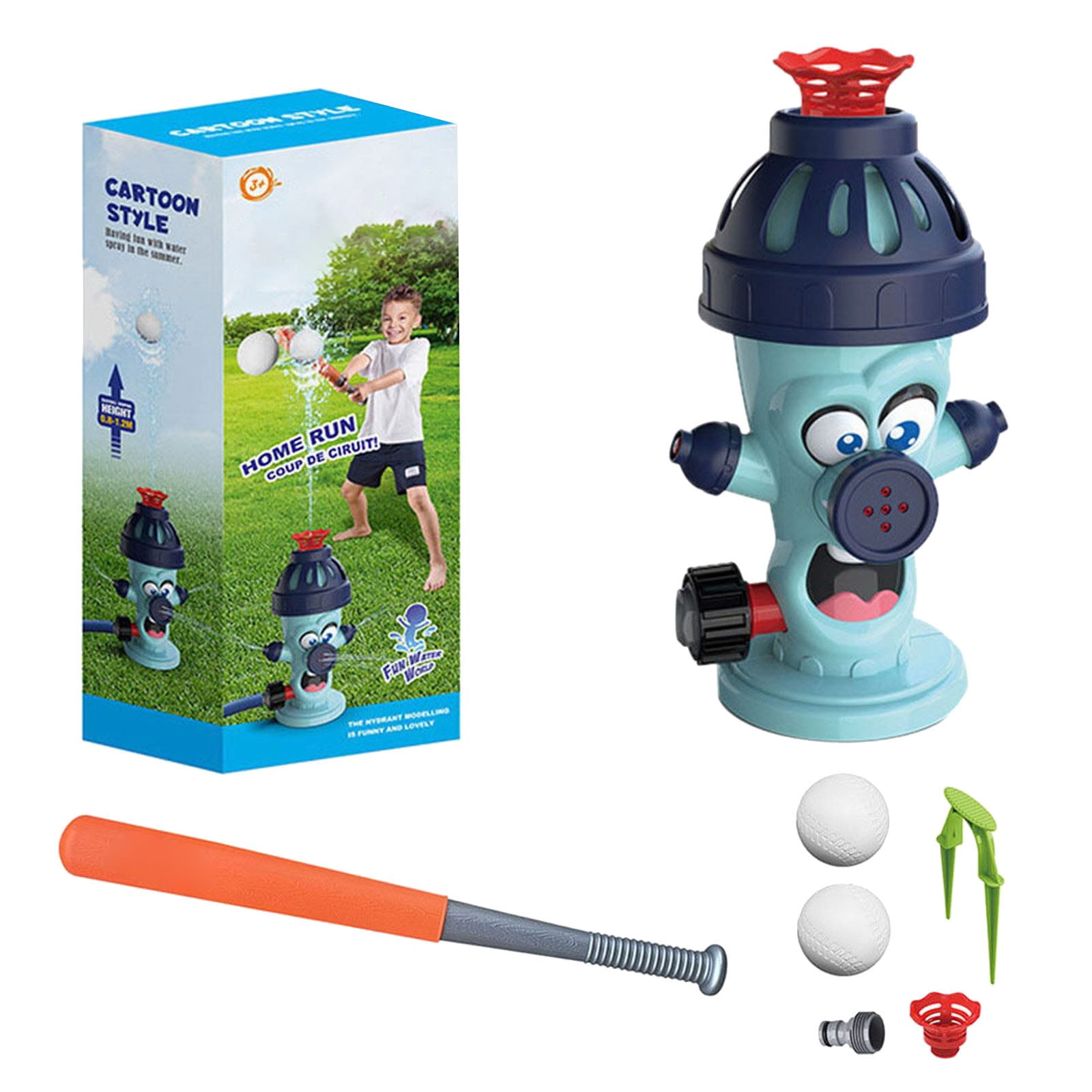 2 in1 Water Sprinkler Baseball Toy for Kids,Fire Hydrant Sprinkler Ball ...