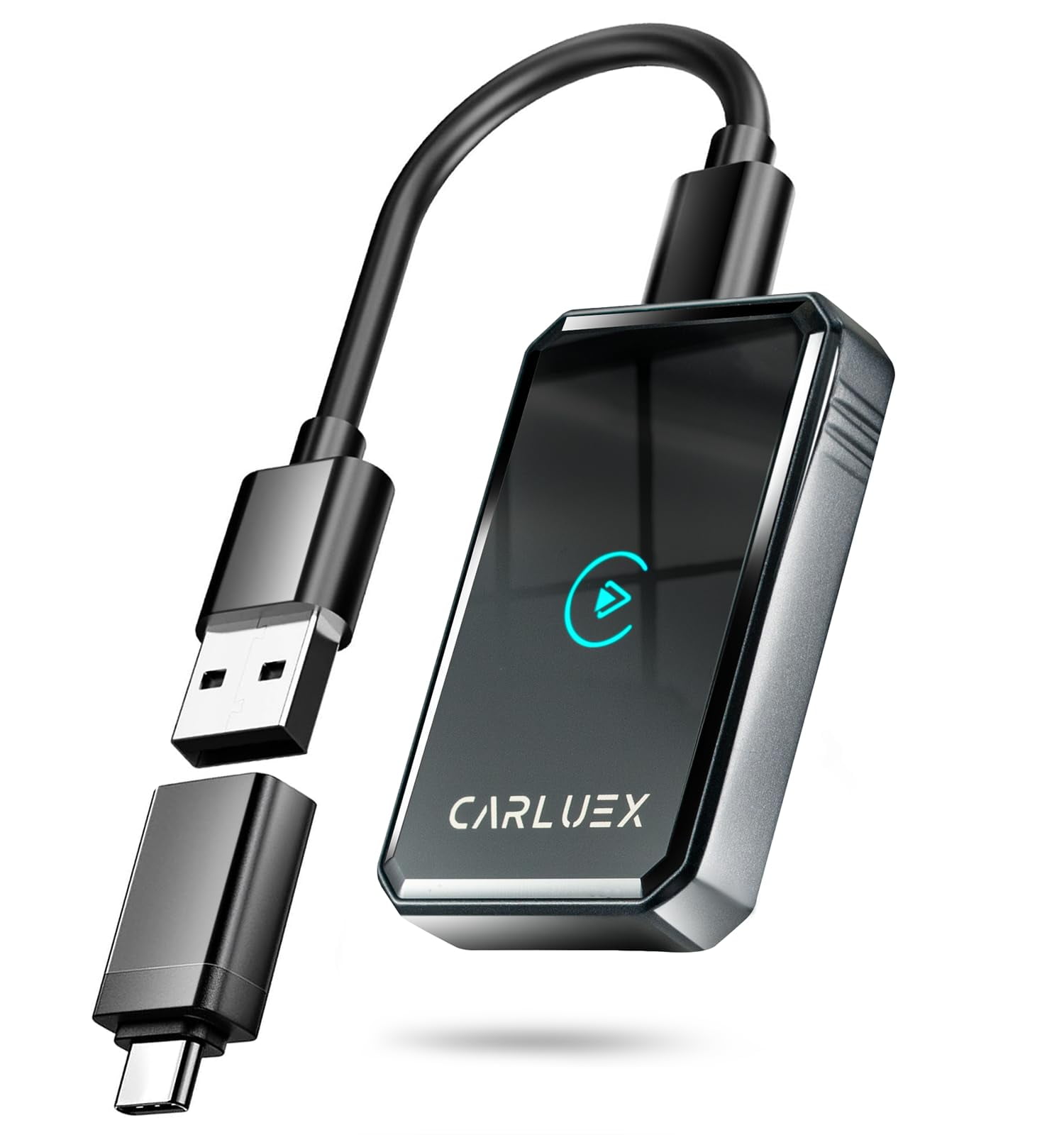 2 in1 Wireless CarPlay Adapter for Apple & Android Auto Adapter, Mini,2025- Bluetooth 5.3 & WiFi ...