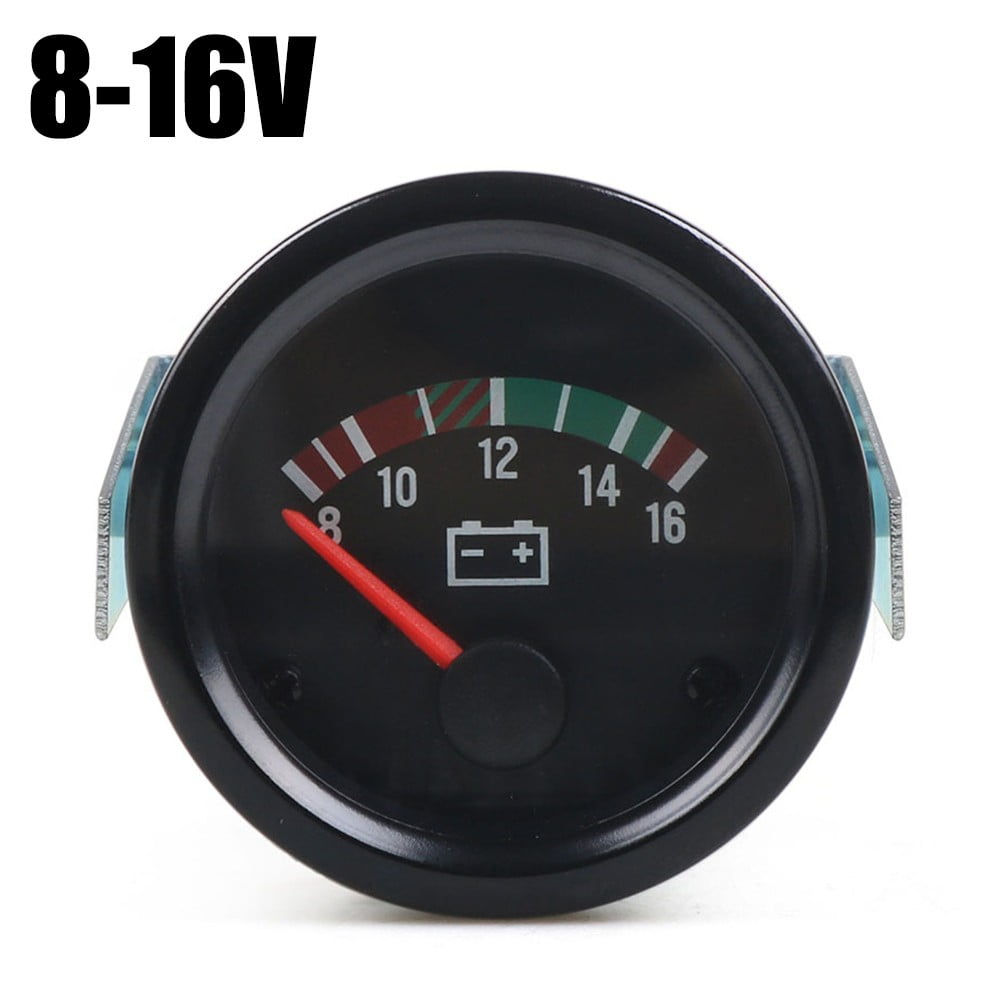 2 inch 52mm Car Digital Volt Voltmeter Gauge LED Meter Black Face 8-16V ...