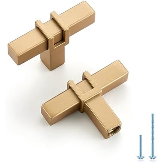 2 inch Cabinet Handles, 3 Pack Kitchen Cabinet Handles Gold Drawer ...