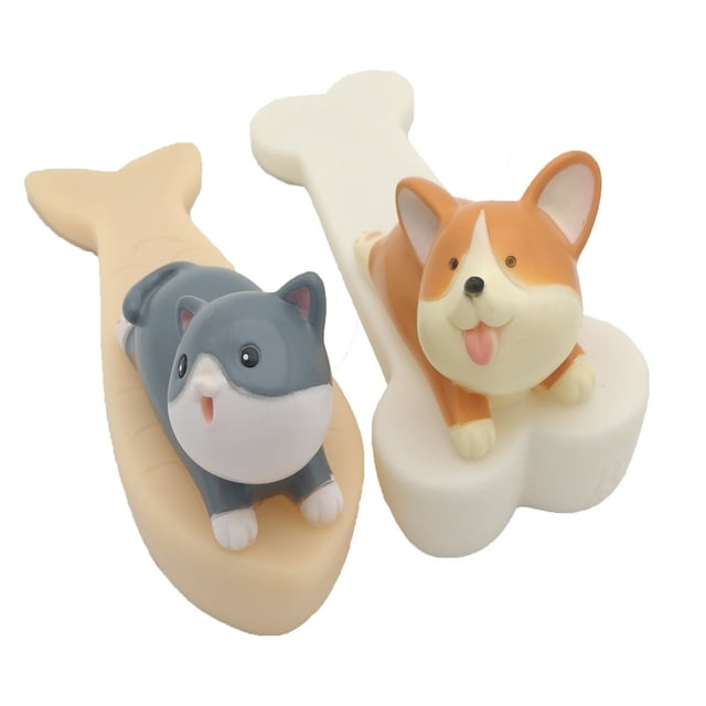 2 inch Dog Cat Cute Door Stoppers Animal Door Stop Small Door Wedge For ...