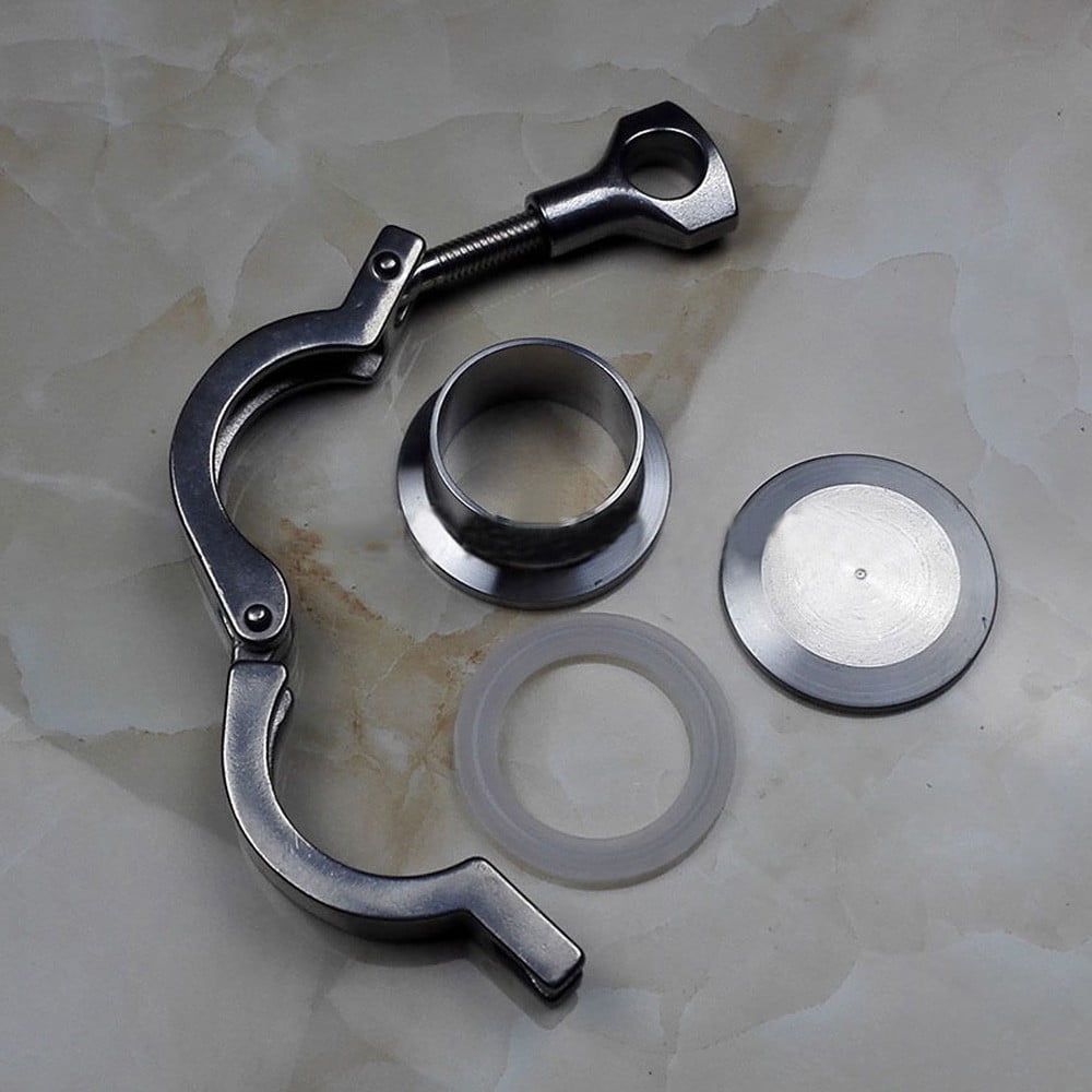 2 inch End Cap Weld On Ferrule Tri-Clamp Stainless Steel Gasket ...