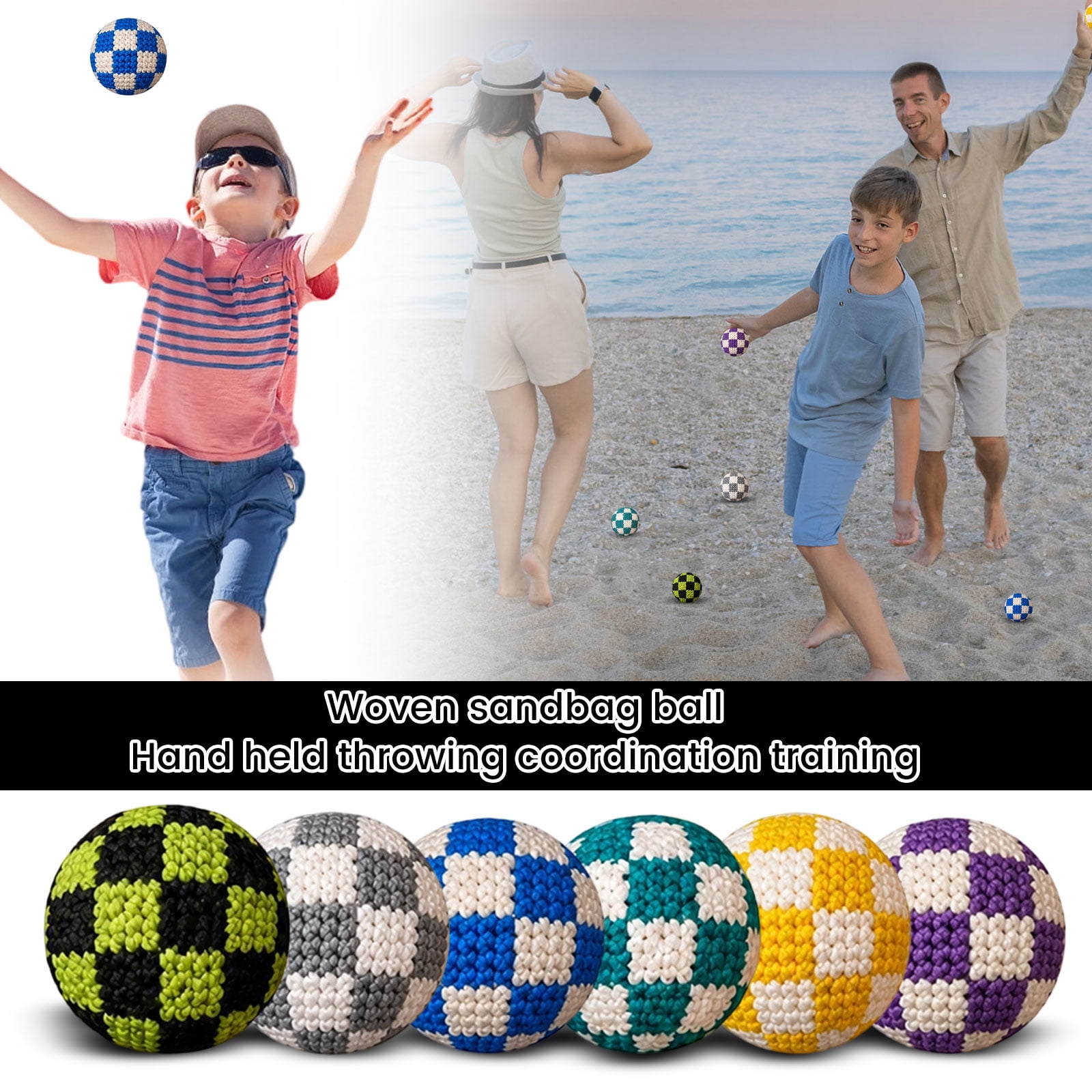 2 inch Hand-Made Knitted Hacky Foot Bag, Sports Football Kick Bags ...