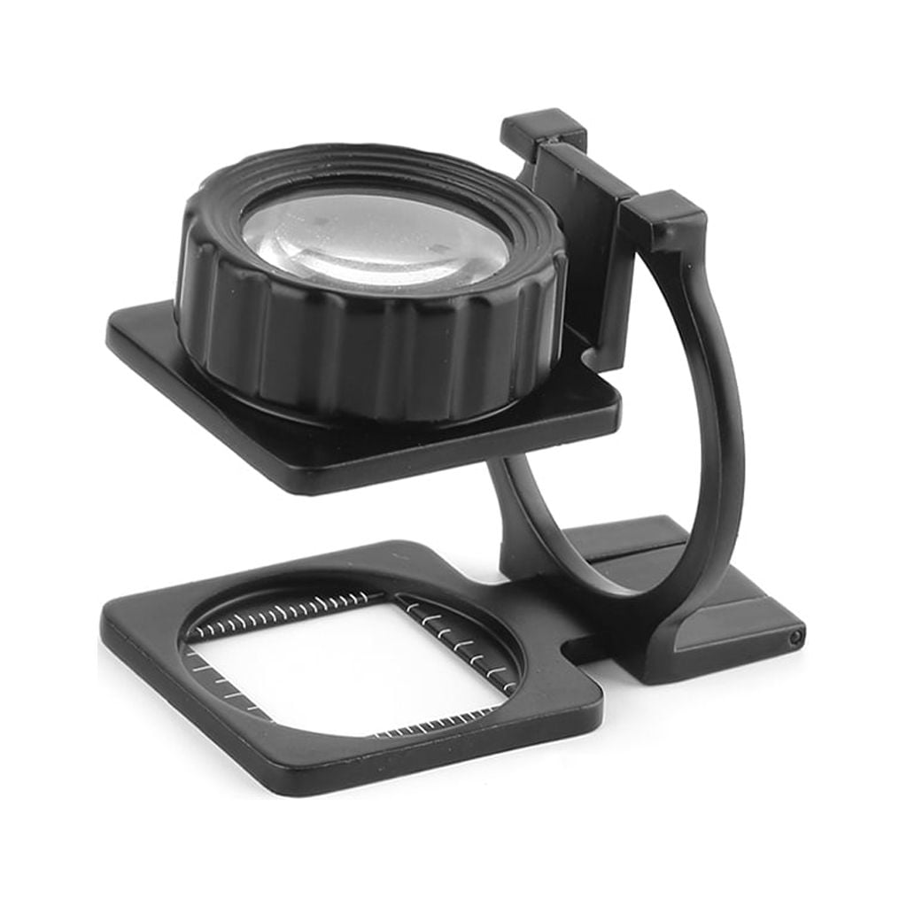 2-inch Height 20X Metal Folding Linen Tester Loupe Thread Counter ...